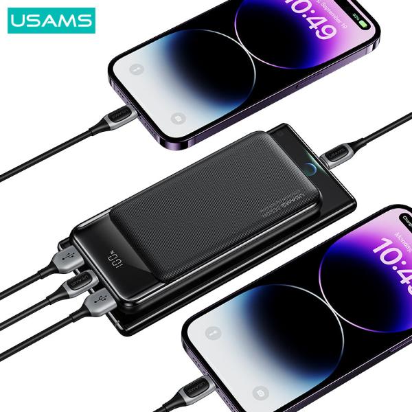 USAMS 10000mAh 3 Ports Digital Display Power Bank-XY Series – Tech Tunnel